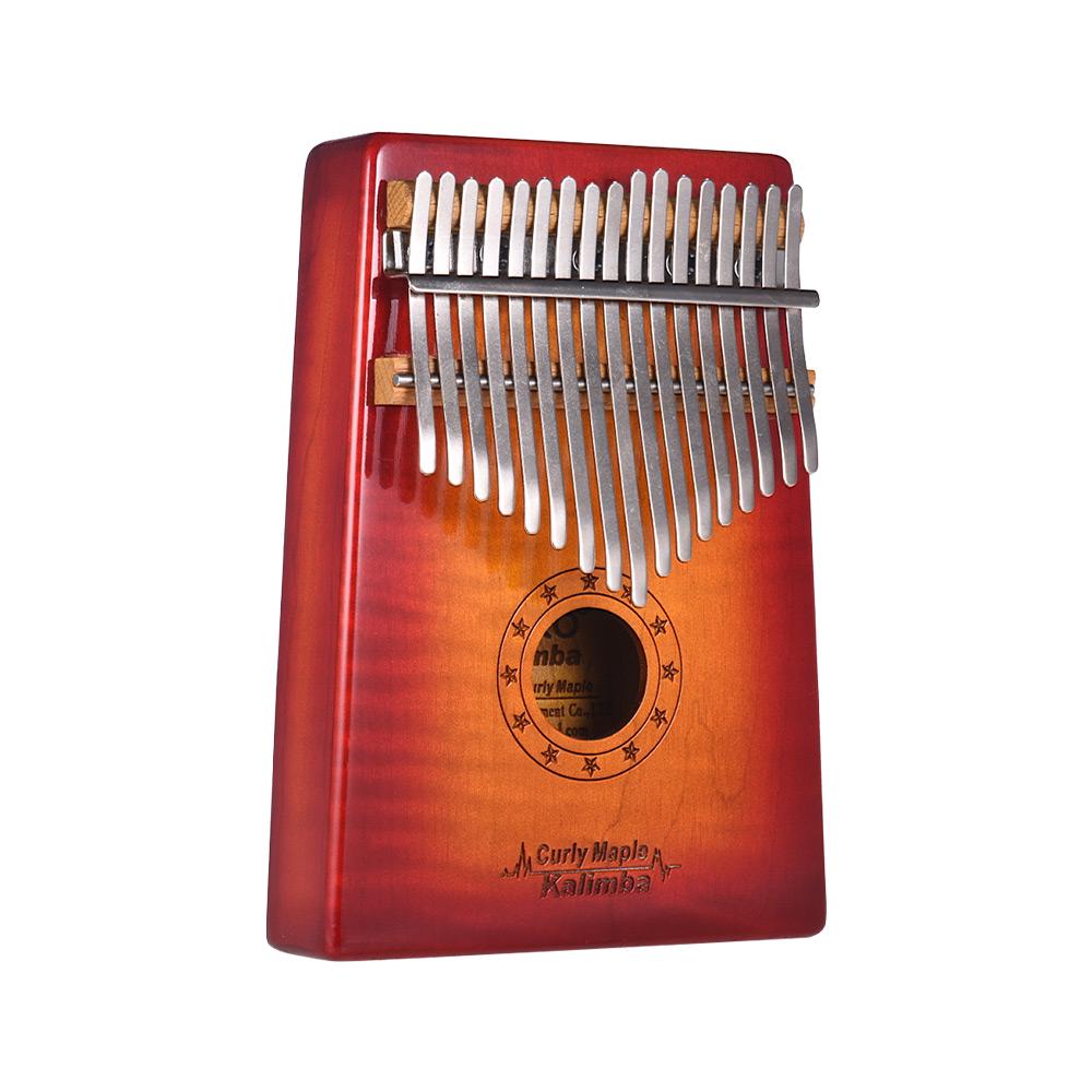 Buy GECKO MC-S 17-key Kalimba Thumb Piano Mbira Curly Maple Solid Wood ...