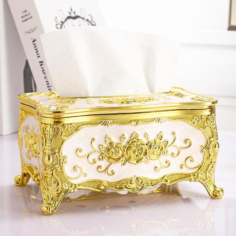 Cheap Elegant Gold Tissue Box Cover Chic Napkin Case Holder Hotel Home ...