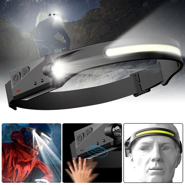 Buy Super Bright COB&LED Induction Headlight 5 Modes Waterproof ...