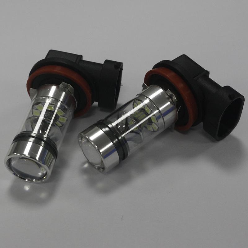 Buy 2pcs H11/H8 100W LED 8000K ICE Blue Projector Fog Driving Car Lamp ...