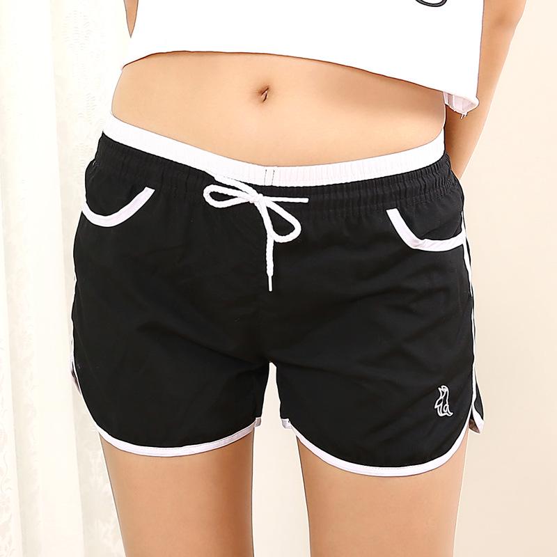 Buy Fashion Drawstring Shorts Women Casual Loose Cotton Binding Split ...