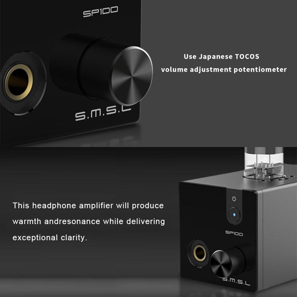 Buy SMSL SP100 HiFi Tube Headset Amplifier Headphone Amplifier 6N3 ...