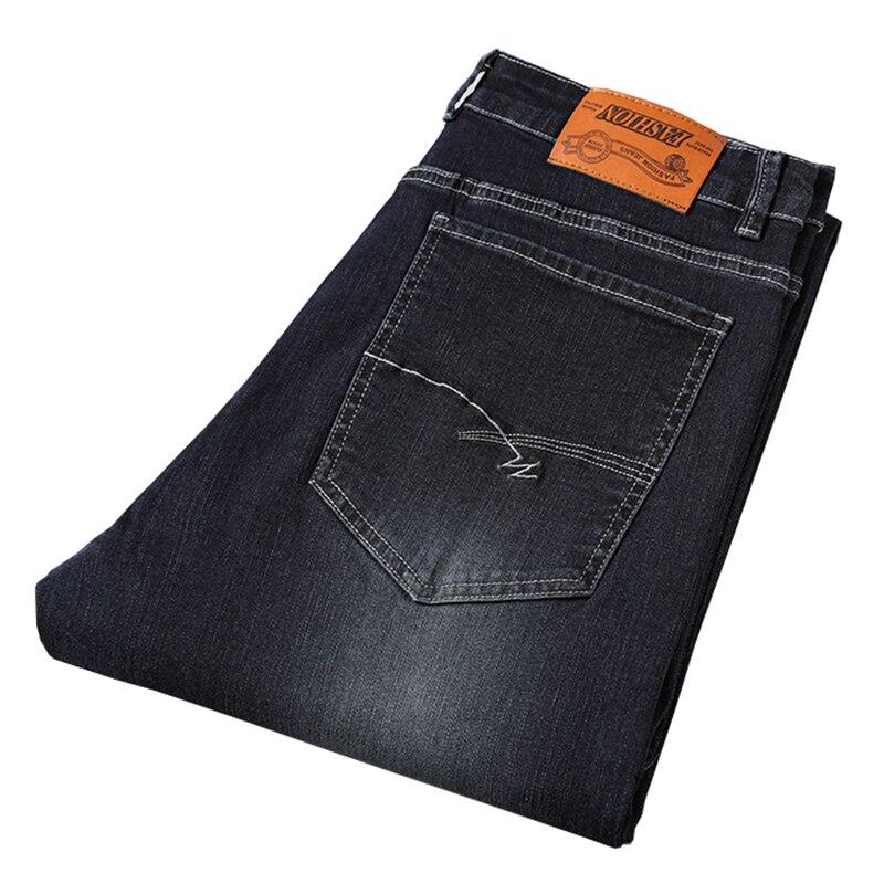 Buy 44 46 Men 'S Large Size Blue Black Jeans Classic Fashion Loose ...