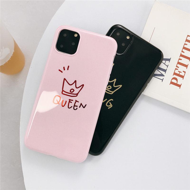 Cartoon Crown Phone Case For iPhone 11 Pro Max X XR Xs Max Soft TPU ...