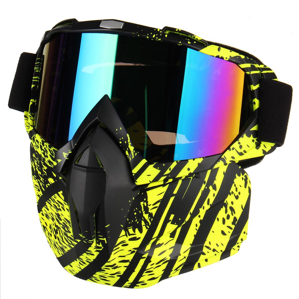 Buy Snow Sport Ski Snowboard Snowmobile MTB Face Mask Shield Goggles ...
