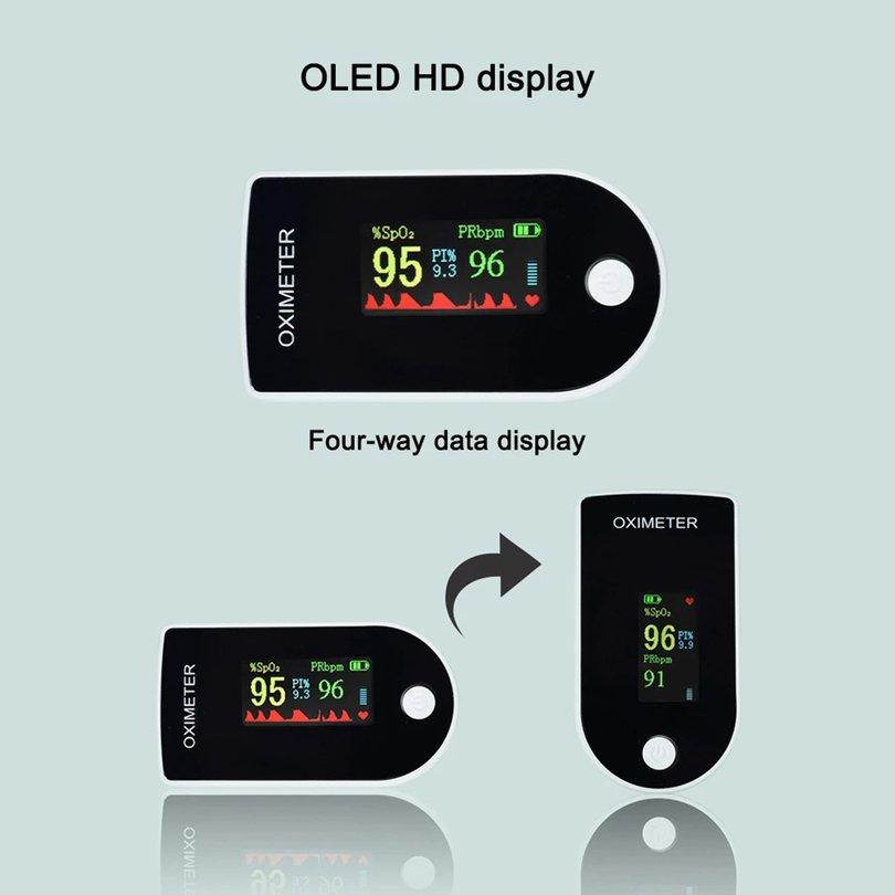 Buy Foot Wear Finger Clip Pulse Oximeter Precise Digital OLED Display ...