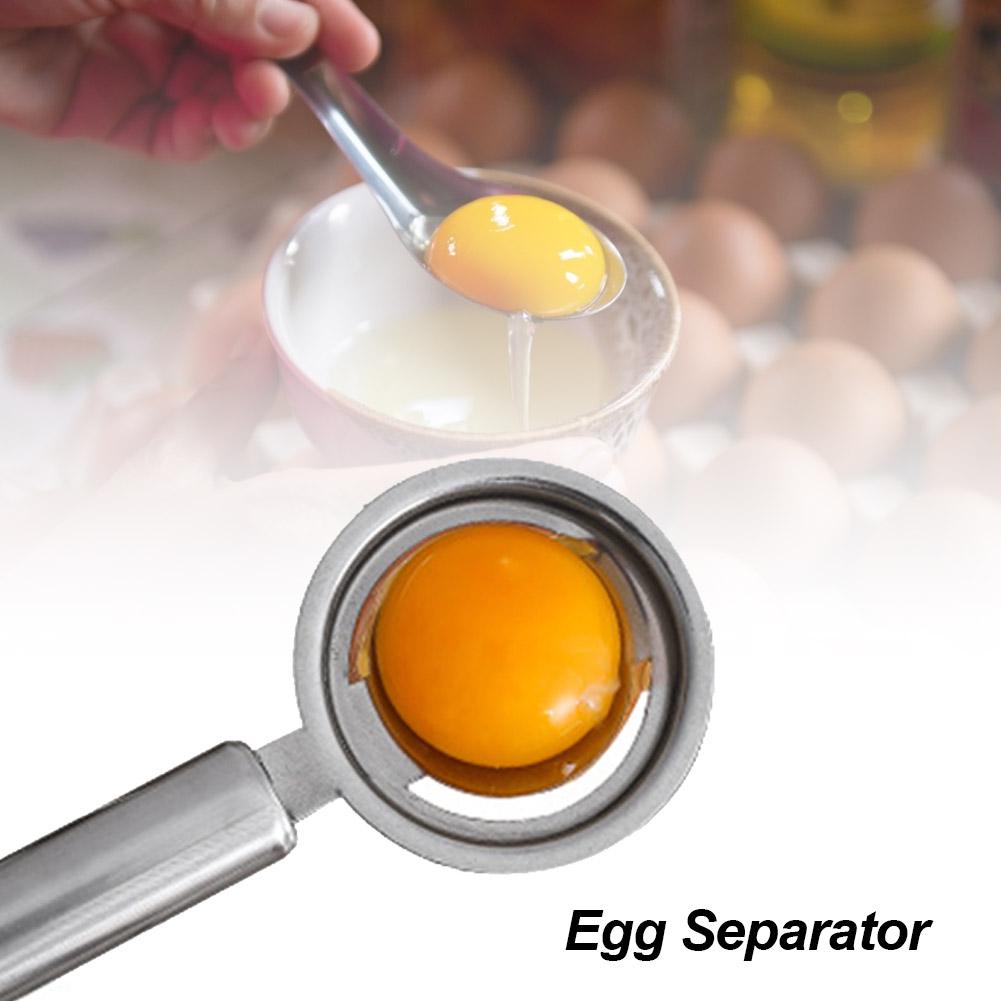 Acheter Stainless Steel Eggs Yolk White Separator Long Handle Kitchen ...