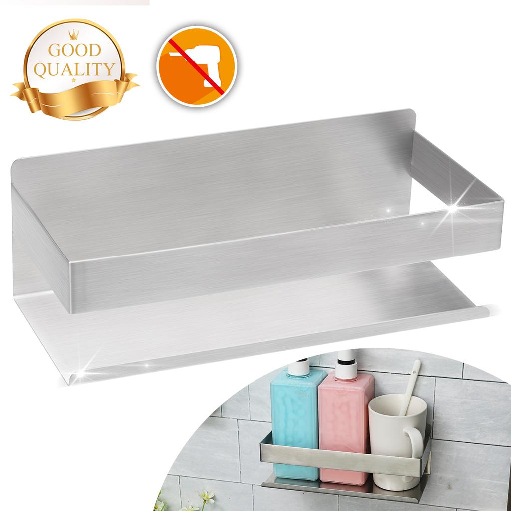 Buy Shower Shelf without drilling Wall Mounted Stainless Steel Shower ...
