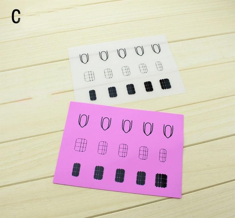 Nail Art Practice Silicone Mat Pad Coloring Polish Stamping Transfer ...