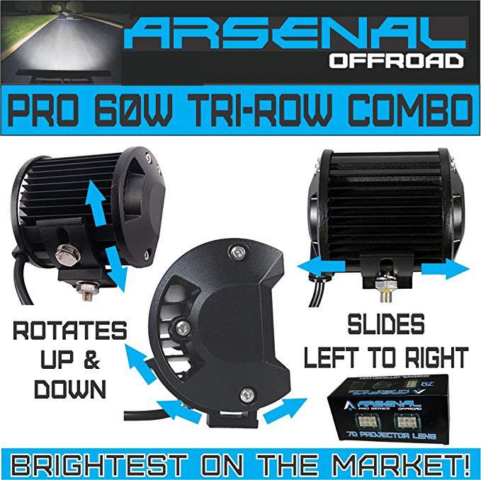 Buy LED Light Bar 4" Inch LED Work Light Flood Spot Combo Off-road ...