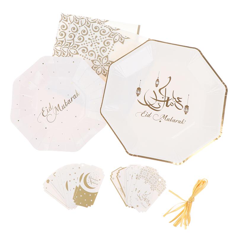Cheap Eid Mubarak Banner Ramadan Paper Cup Muslim Islamic Tissue Party ...