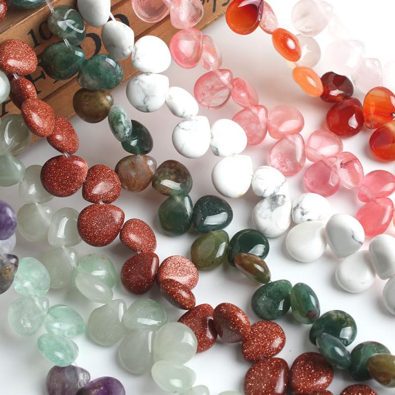 Buy Natural Stone Water Drop Shape Loose Spacer Beads For Jewelry ...