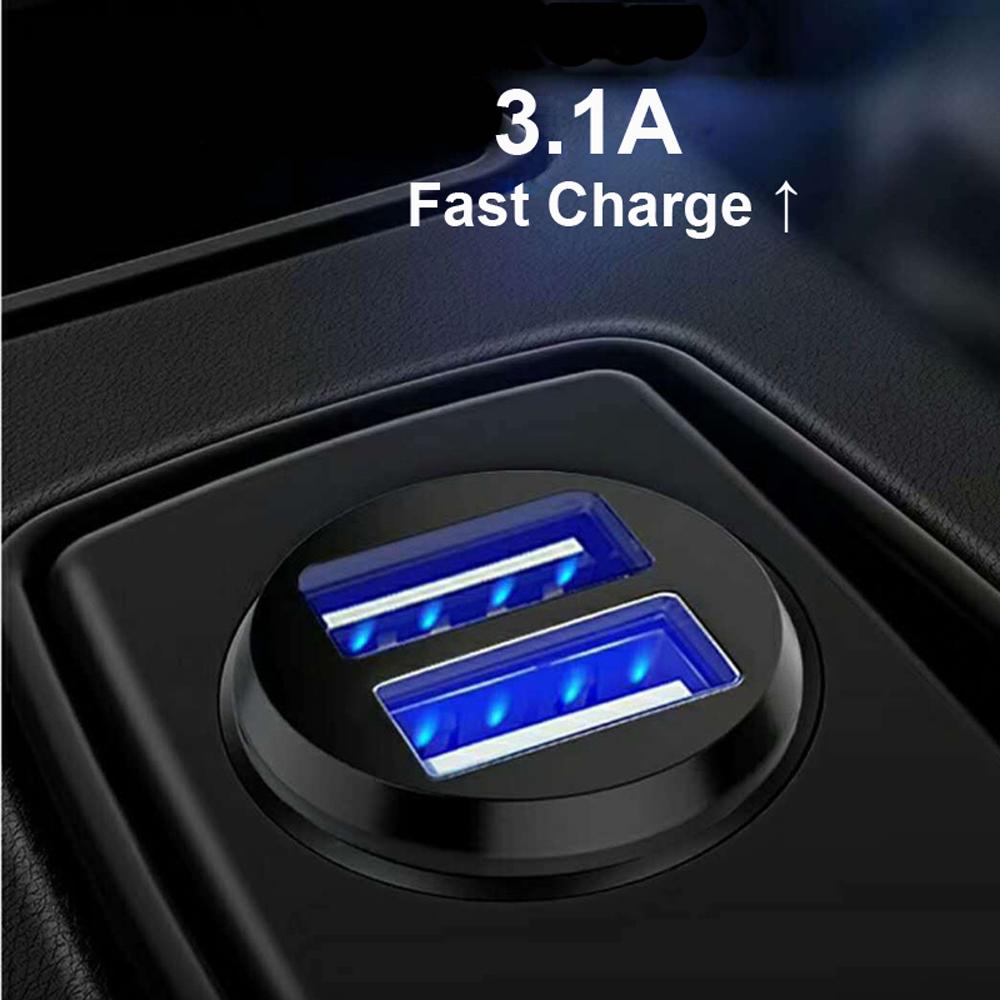 Buy Mini USB Car Charger Adapter 3.1A With Digital LED Display ...