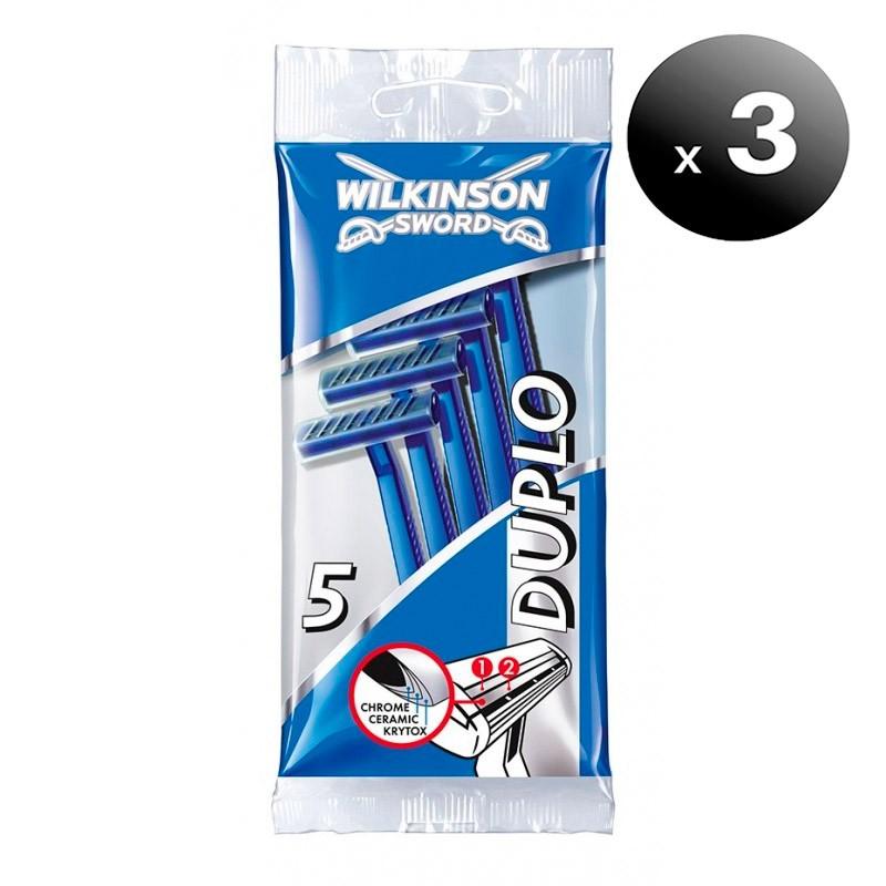 Buy Pack De 3 Unidades. Wilkinson Sword, Bolsa De 5 Maquinillas Duplo ...
