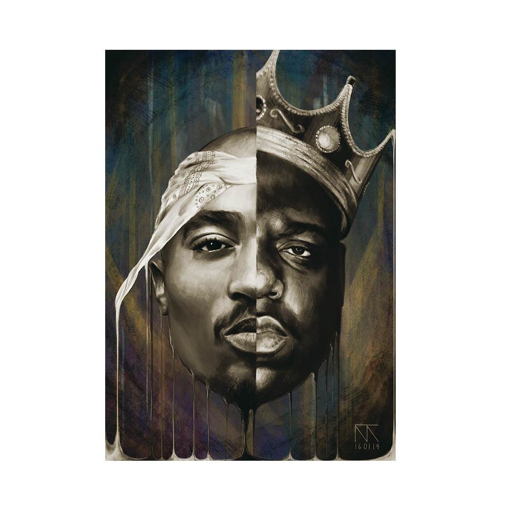 💰Kjøp ortrait Of 2PAC Tupac And Biggie Wall Art Posters And Prints ...