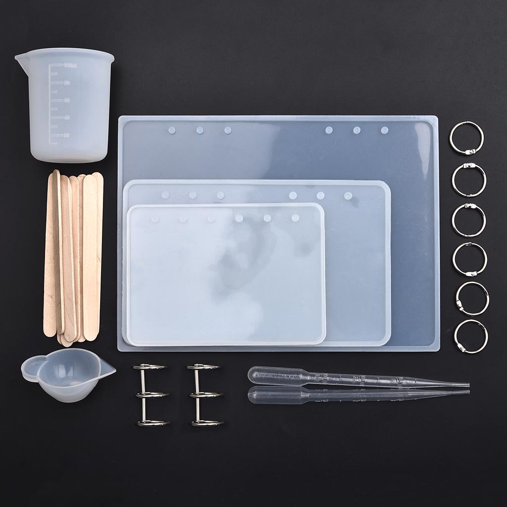 Buy Resin Silicone Casting Molds For Notebook Cover A5 A6 A7 Clear ...