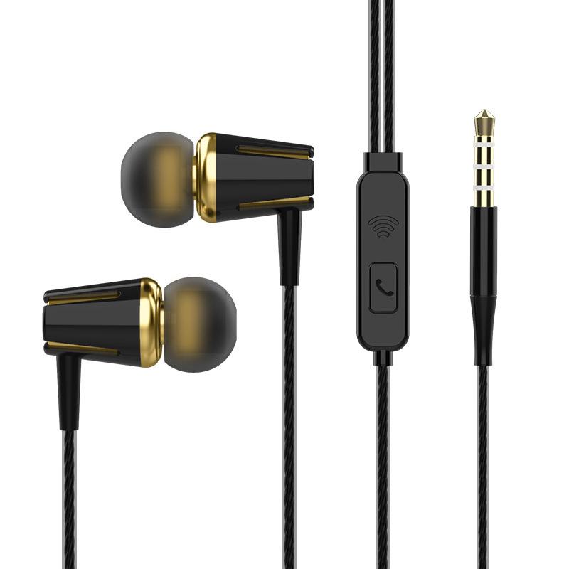 1Pc Metal In-ear Electroplating Bass Subwoofer Earphones Headphones ...