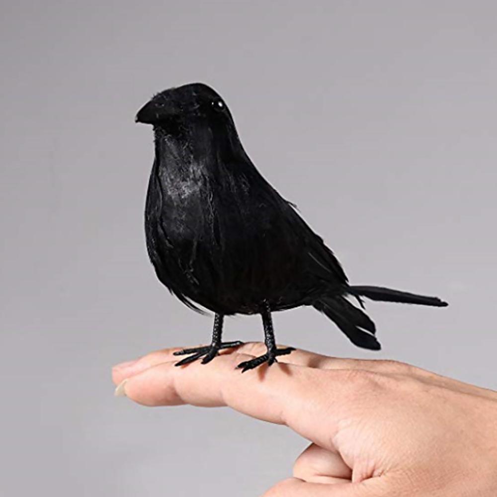 Buy Lifesize Raven Movie Prop Realistic Crows Black Bird For Halloween ...