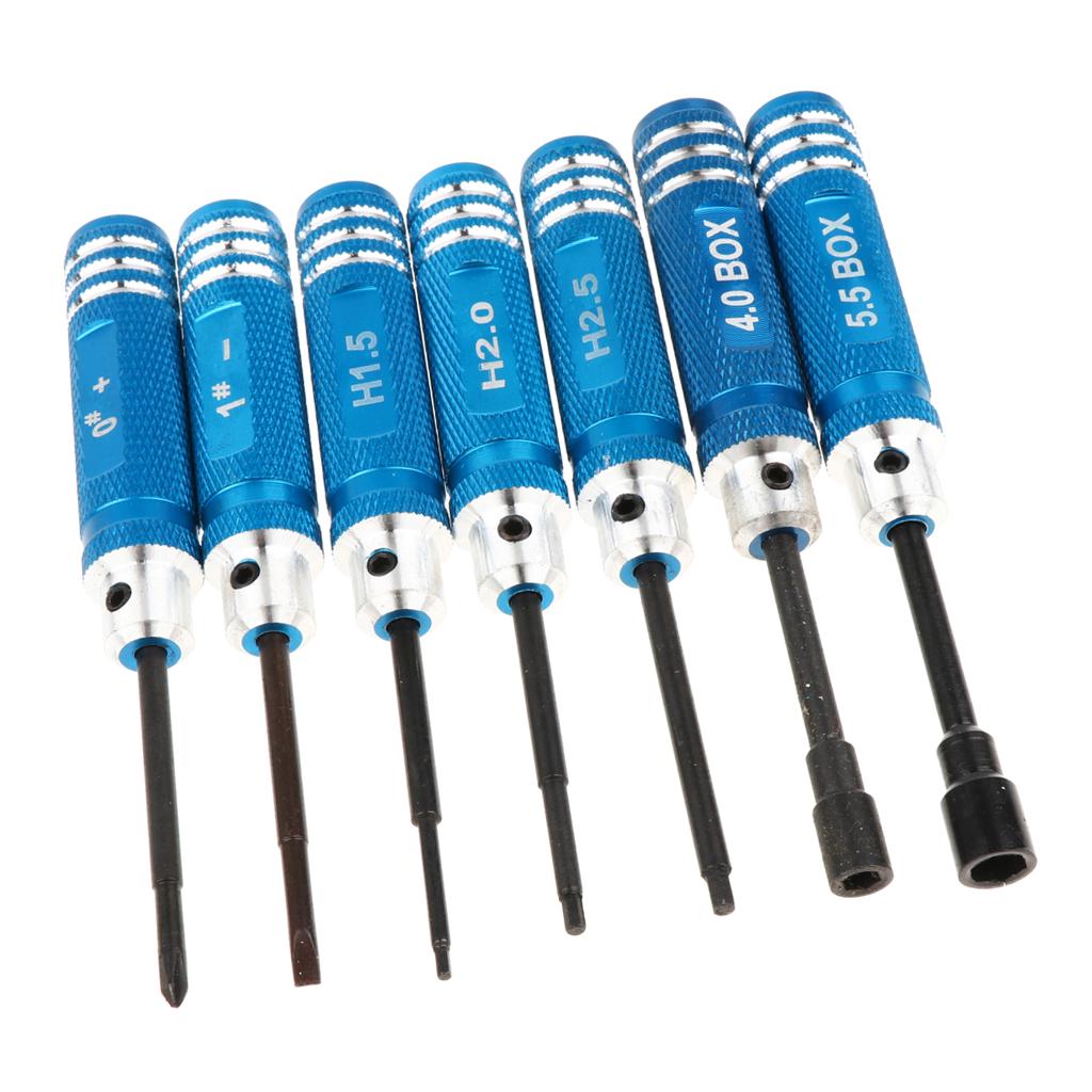 Buy 7 Pieces Steel Screwdriver Set, RC Tool Kit for Model Car ...