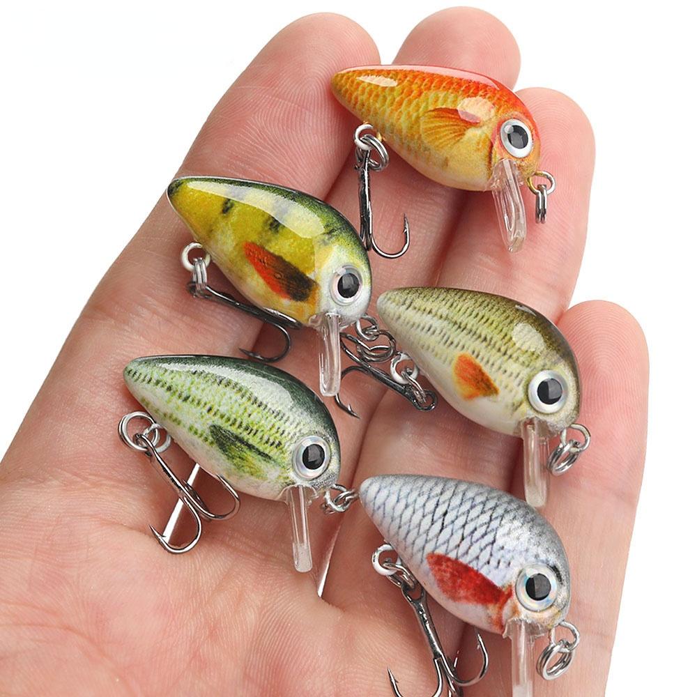 Cheap 5pcs 1.5g 3cm Mini Wobblers/Crankbait Fishing Lure Artificial Bait Hard Floating Wobbler ...