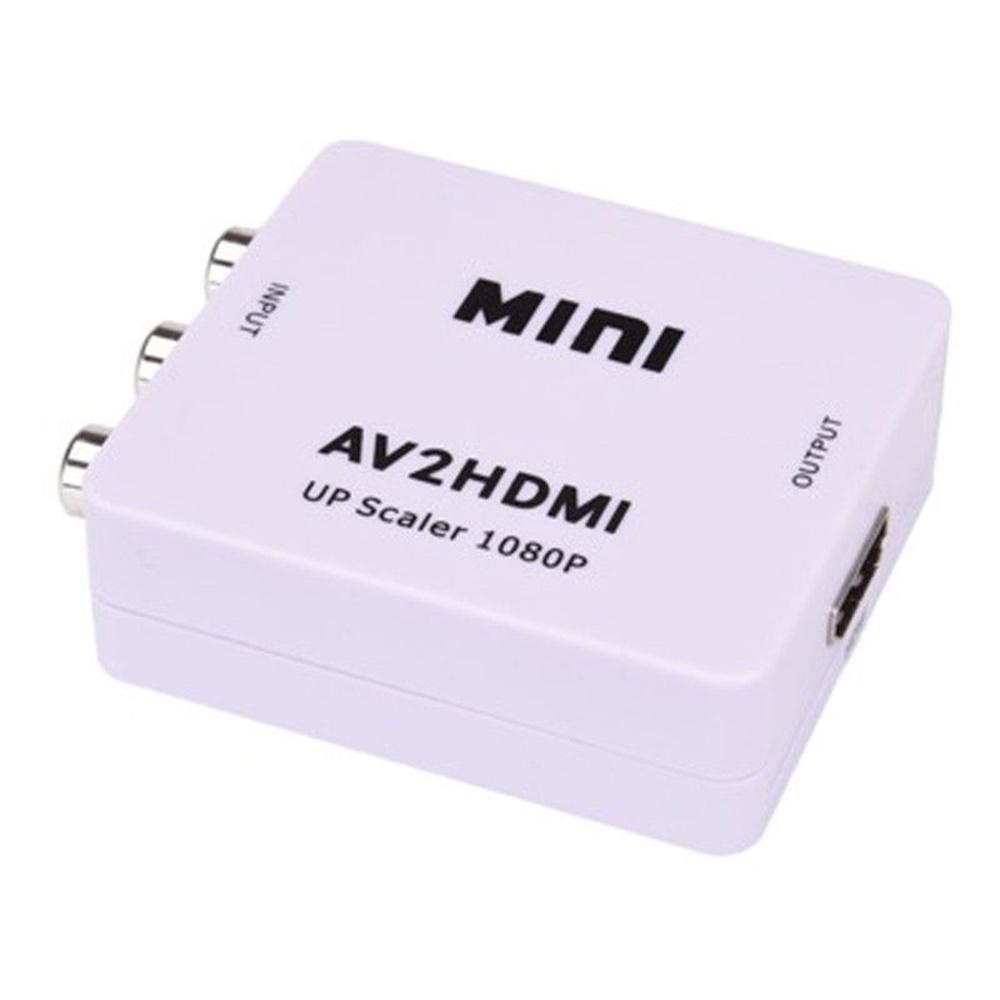 Mini RCA AV To HDMI Converter Adapter Composite AV2HDMI Converter 1080P ...