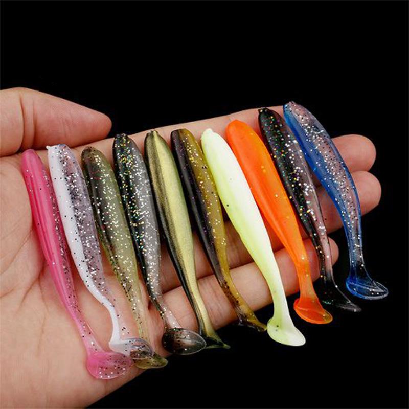 Buy 10pcs/Lot Silicone Soft Lures Fishing Baits Fishing Bass Pike ...