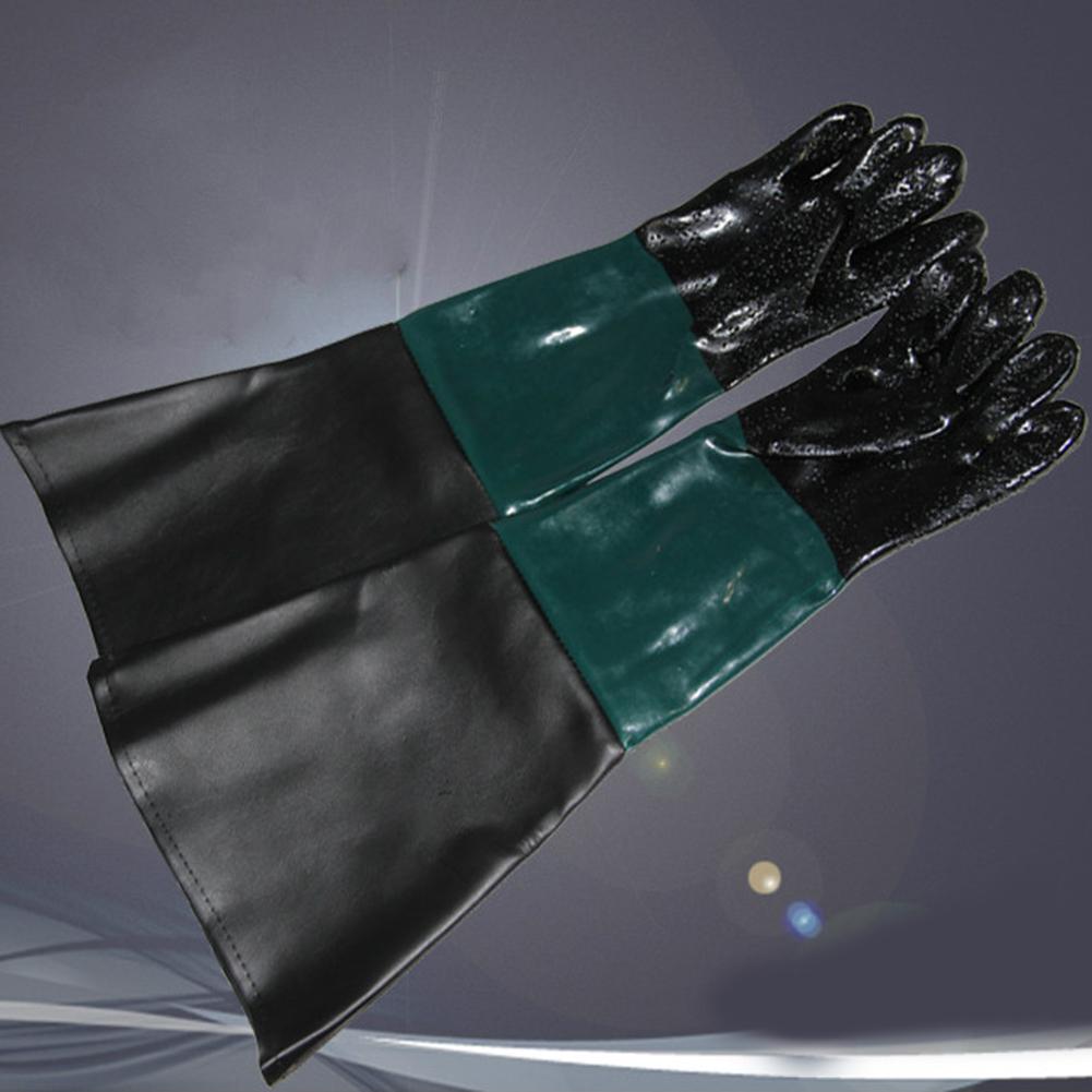 Buy Rubber Sandblasting Gloves Sandblasting Machine Special Gloves 60cm ...