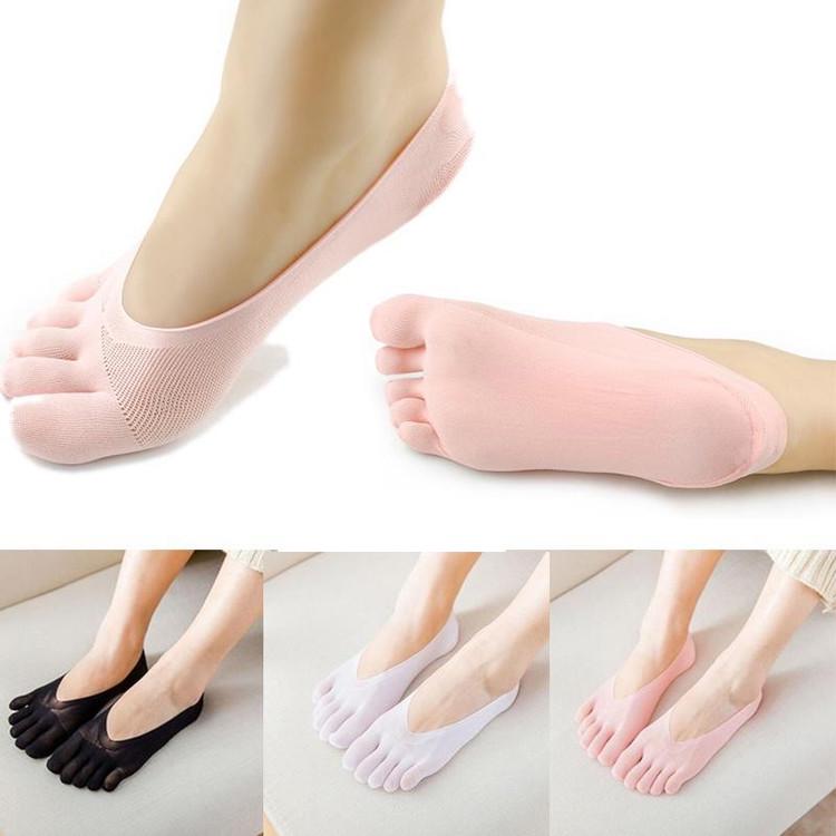 Buy Fashion Ladies Cotton Blend Lace Antiskid Invisible Low Cut Socks ...