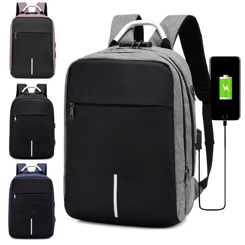 Buy High Quality Fashion Men Multifunction Anti Theft Backpack USB ...