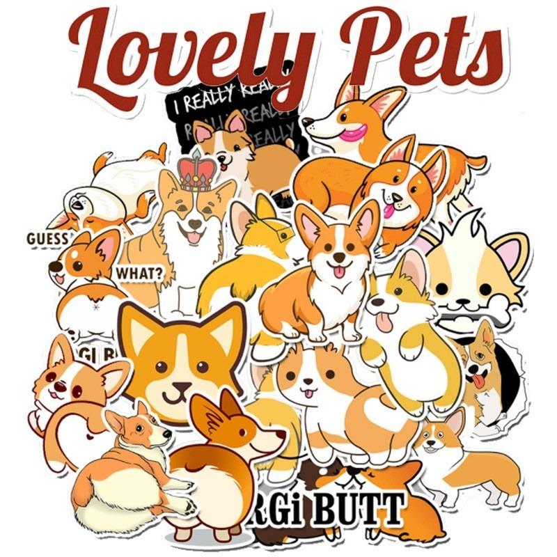 Buy 50 Pieces/set Skateboard Sticker Animal Laptop Waterproof Funny ...