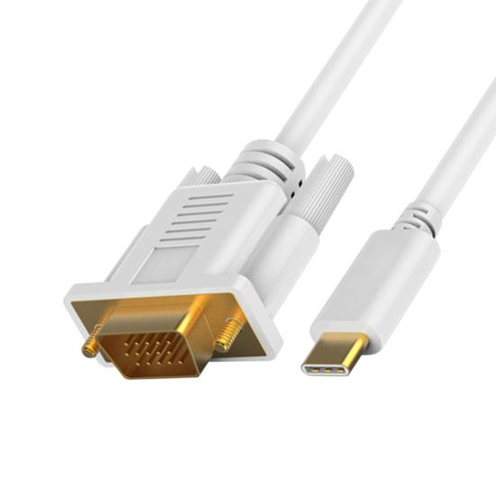 Cheap 1.8m High Performance Compact Durable Reliable Male to USB-C VGA ...