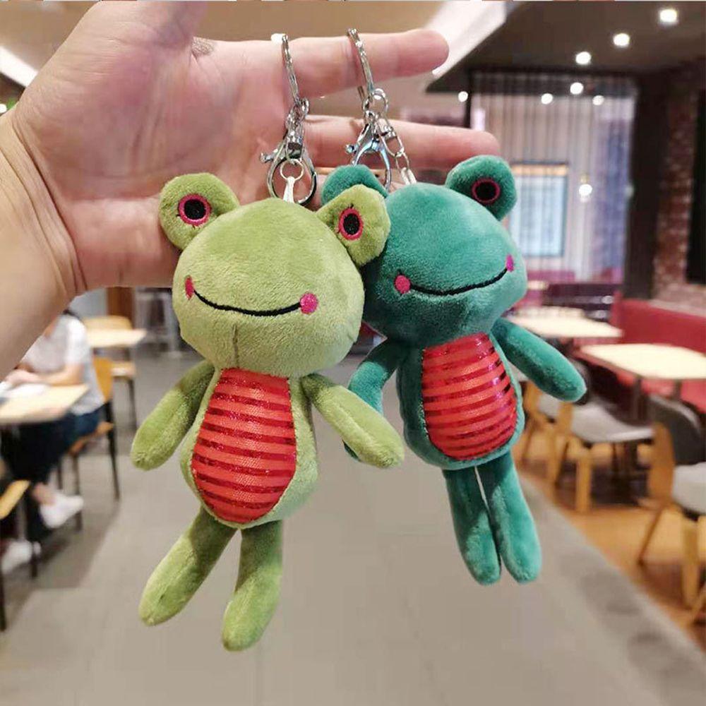 Buy Women Men Car Key Accessories Plush Bag Pendant Jewelry Green Frog ...
