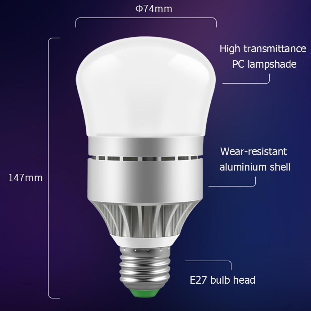 Buy E27 IP68 WIFI Smart LED Bulb Timing Voice Control Multi-color ...