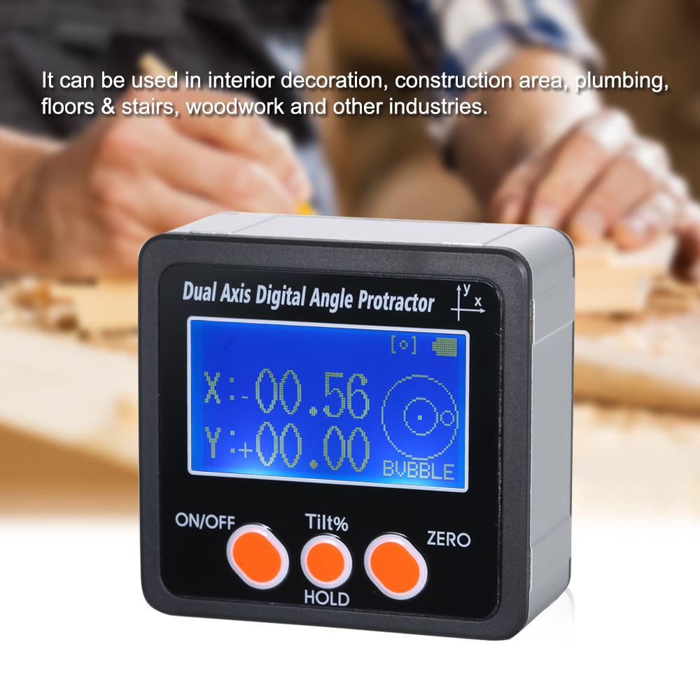 Buy Dual Axis Digital Angle Protractor with Backlight IP65 Waterproof ...
