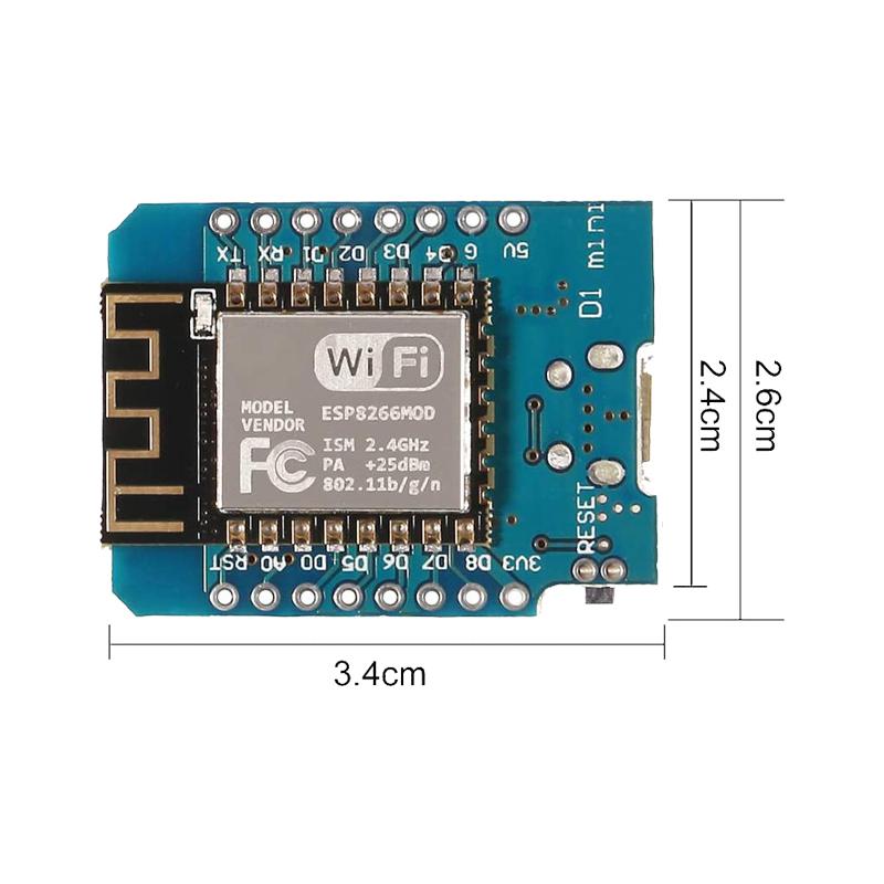 Buy 1/3/5/10pcs ESP8266 ESP-12F NodeMcu D1 Mini Module WeMos Lua WiFi Internet Development Board ...