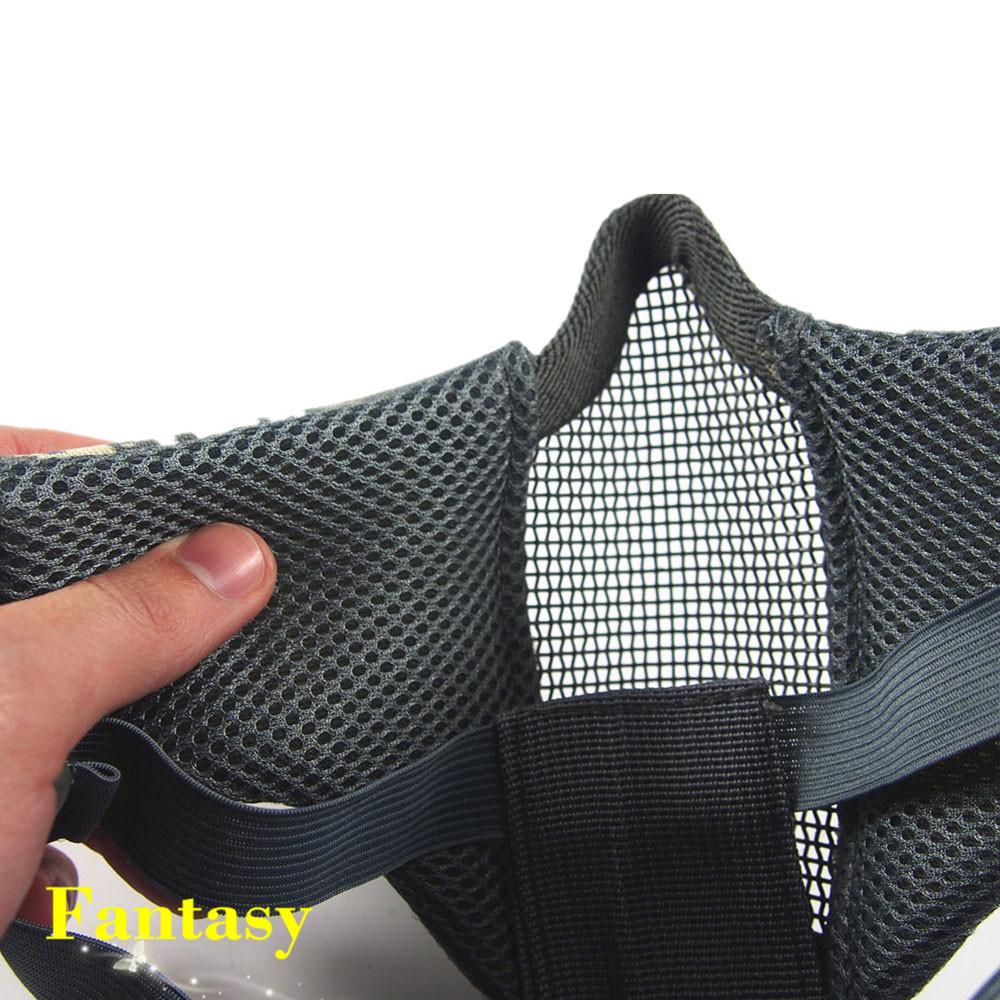 Buy Protective Strike Metal Mesh Metal Mask Half Face Tactical Military ...