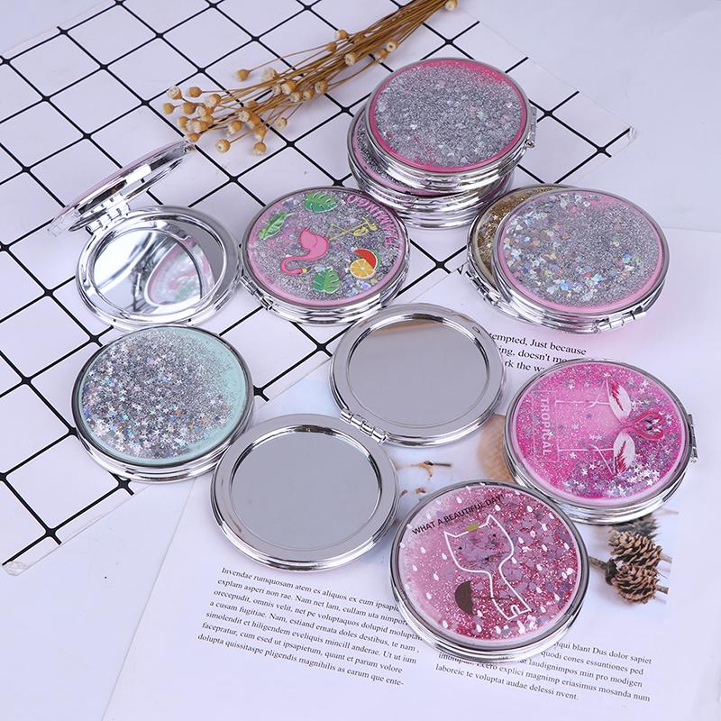 Buy Make-Up Mirror Compact Pocket Portable Double Sided Folding ...