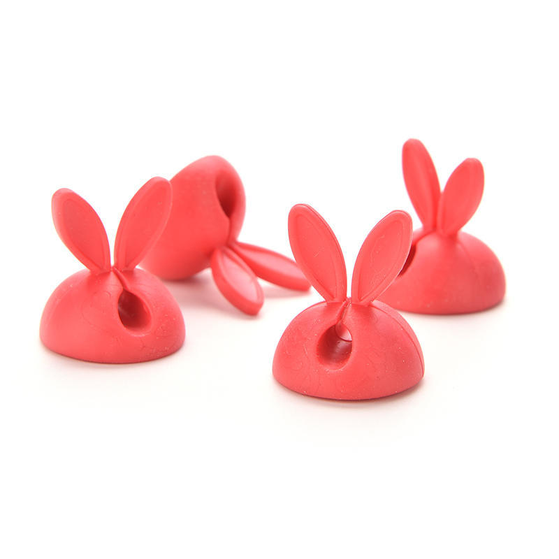 Buy 4 Pcs Rabbit Cable Drop Clip Desk Tidy Organiser Wire Cord USB ...