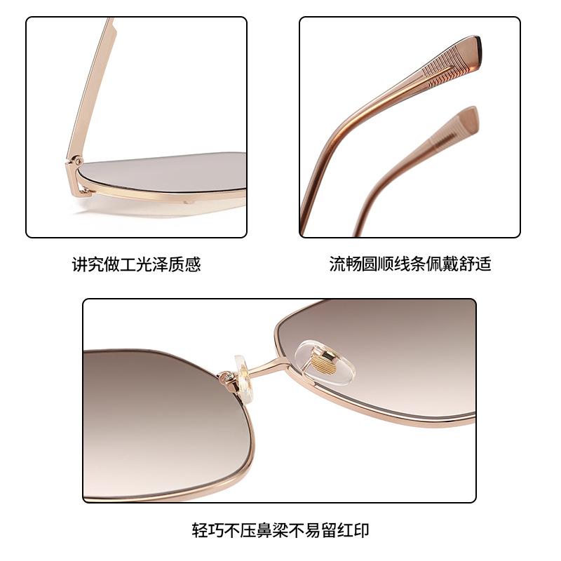 Buy Gradient Sunglasses HD Nylon Metal Sunglasses Advanced Sense Women ...