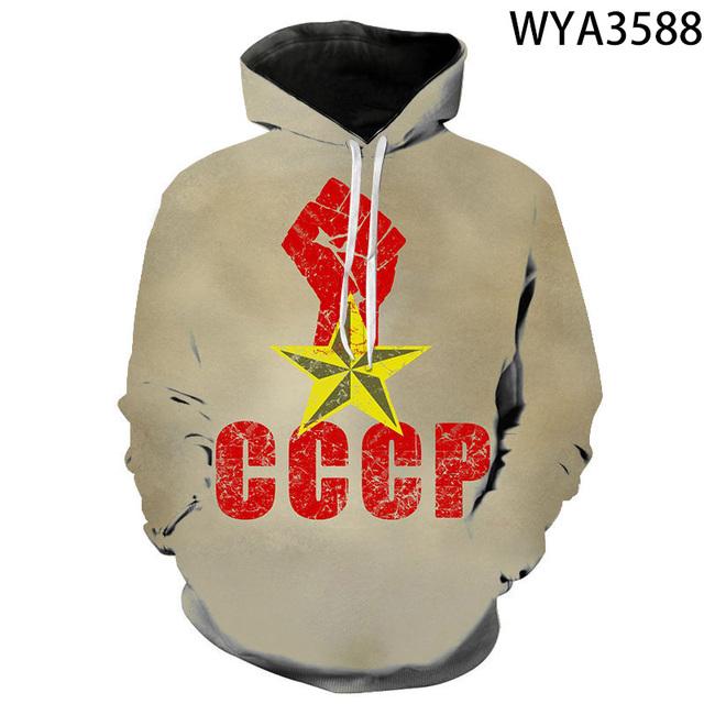 Hoodies CCCP 3D Printed Men Women Children Comic Cartoon Fashion ...