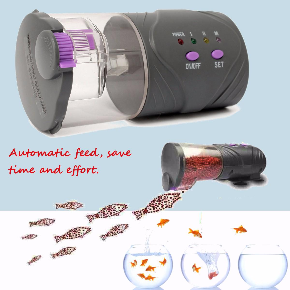 1.5V Aquarium Auto Fish Food Feeder Easy Feed Automatic Flake Pellet ...