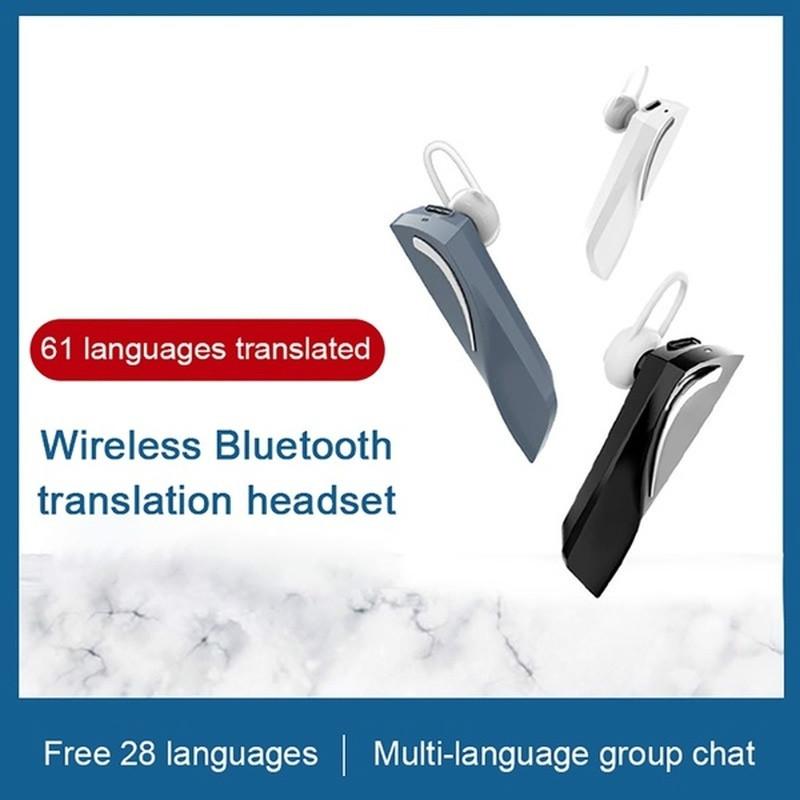 Buy T1 T2 Smart Voice Translator Bluetooth Headset 33 Languages instant ...