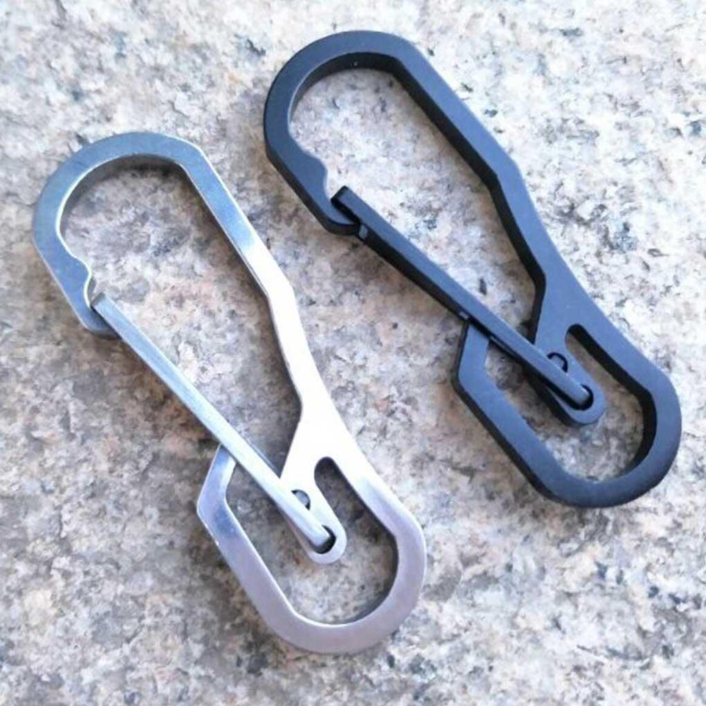 Buy Stainless Steel Mountain Climbing Buckle Keychain Key Ring Clip ...