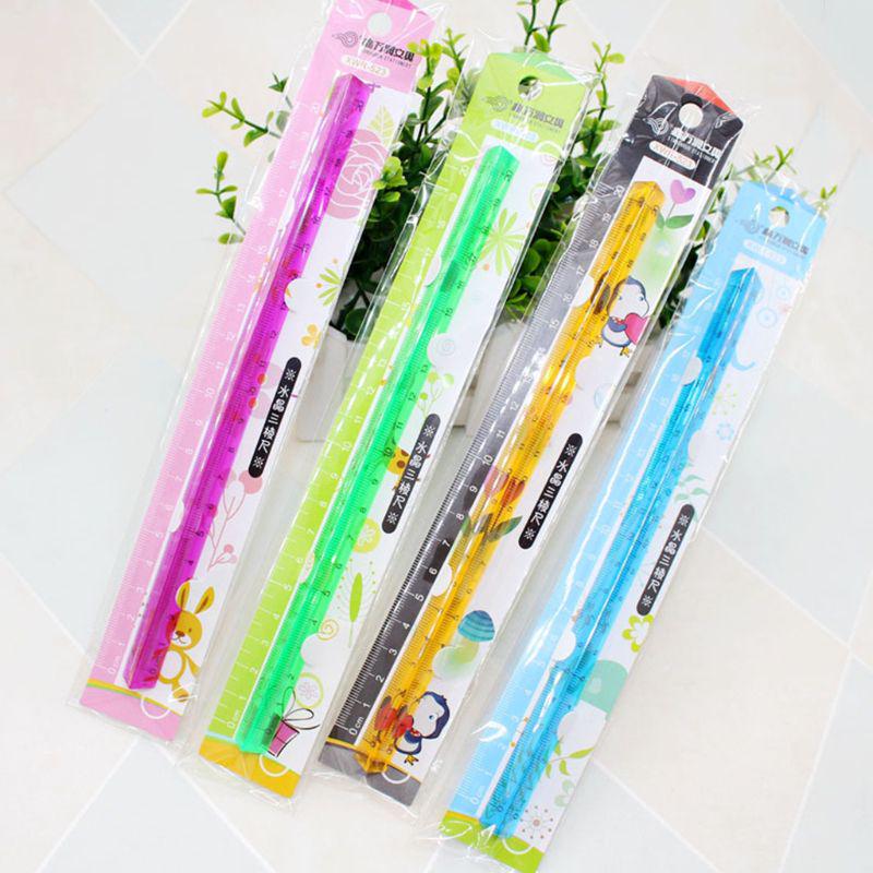 Satın alın Transparent Crystal Triangular Ruler Measuring Scale Tools ...