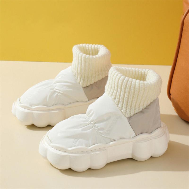Buy Women's Snow Boots Slippers Winter Warm Women House Shoes Platform ...