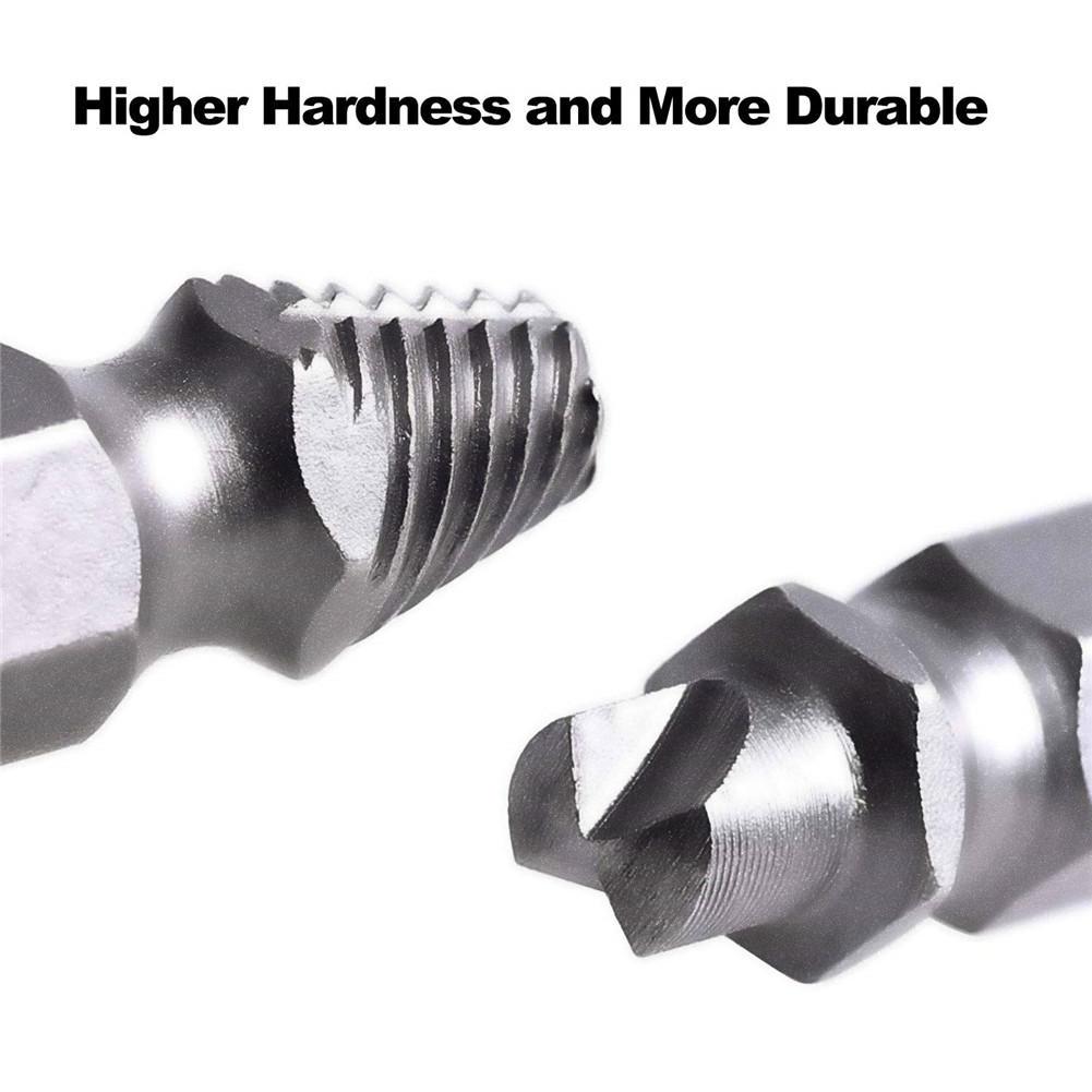 5 PCS Double-head Screw Extractor Set Easily Remove Stripped and Broken ...