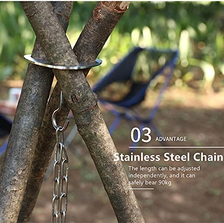 Cheap Portable Campfire Stand, Outdoor Cookware Stand, Camping Cooking ...