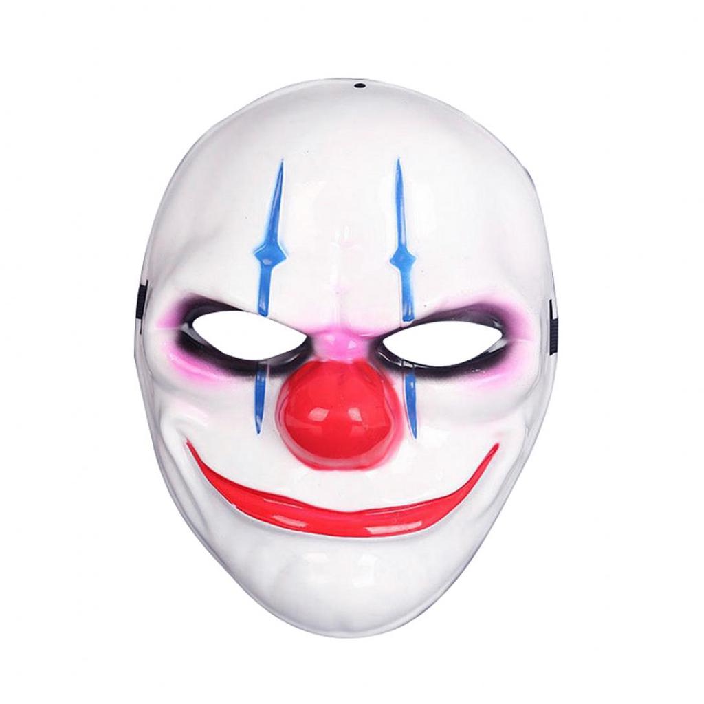 Payday 2 Endgame Heist Dallas Clown Facial Face Mask Plastic Hallowmas ...
