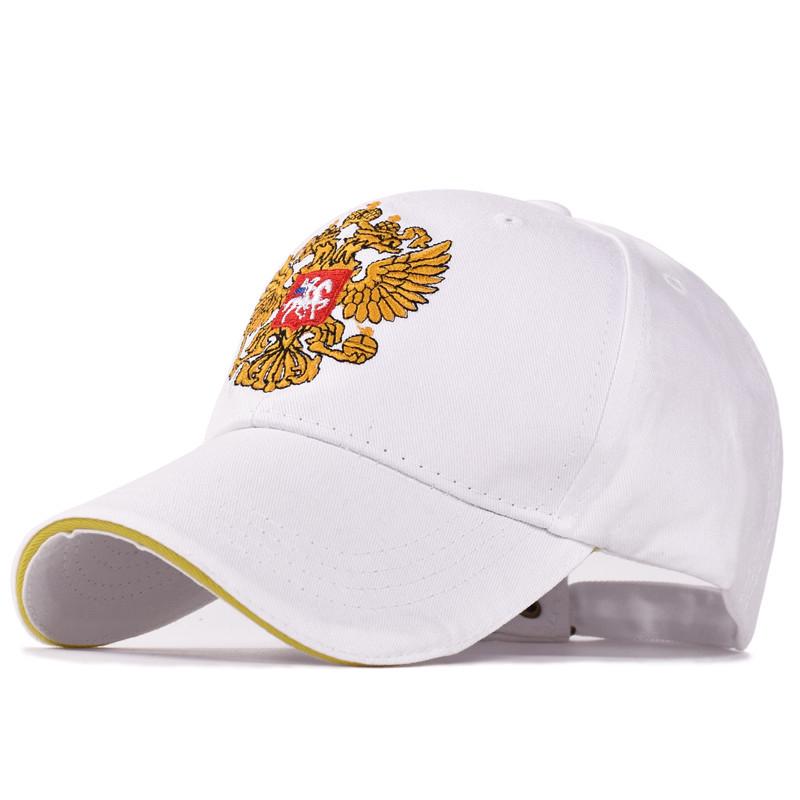 Buy Russian Baseball Cap Men's and Women's Gold Double Headed Eagle Cap ...