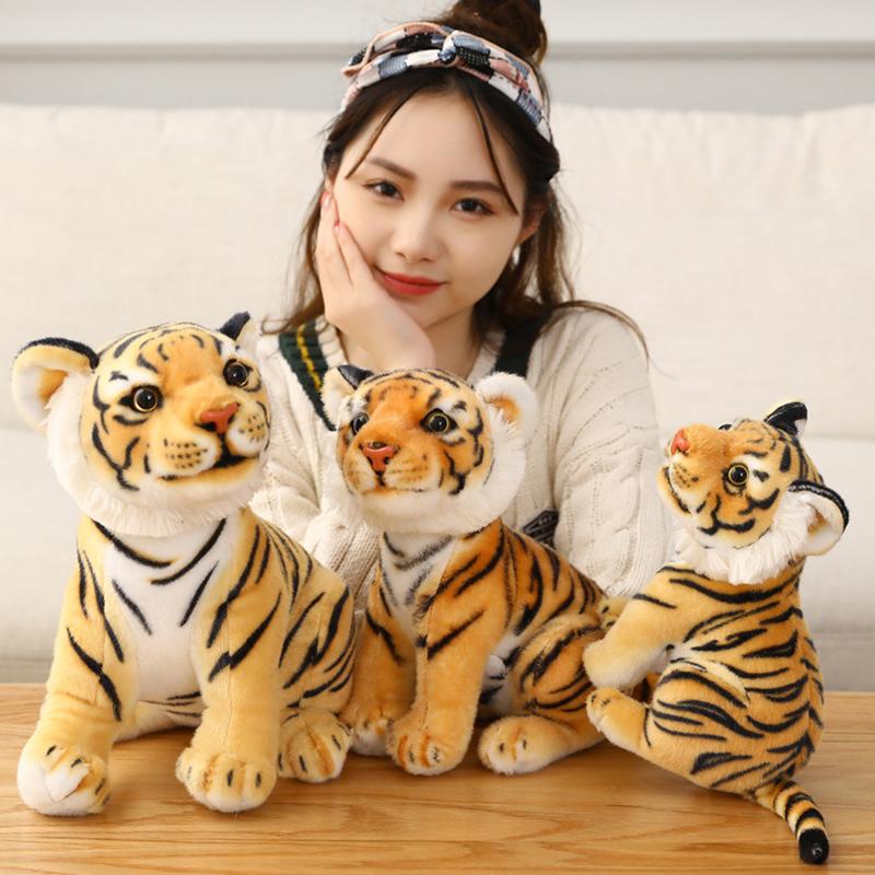 Cheap 23/27/33CM Cute Plush Toy Wild Animal Forest Tiger Tiger Doll Toy ...